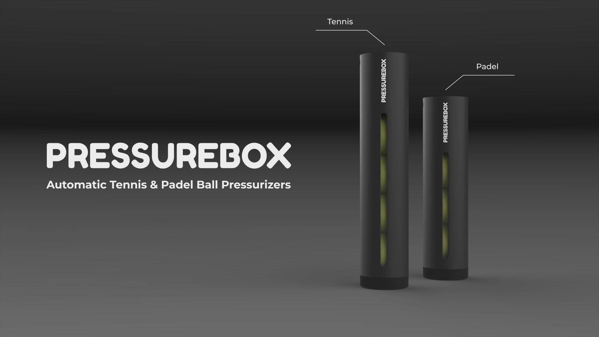 The Automatic Tennis Ball Pressurizer | Pressurebox